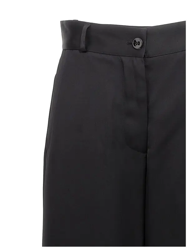 JIL SANDER Wide Leg Pants - Black