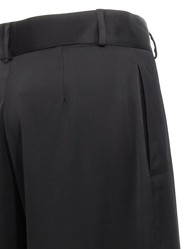JIL SANDER Wide Leg Pants - Black