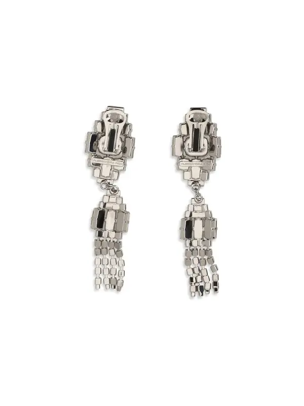 Alessandra Rich Tone Crystal Drop Earrings