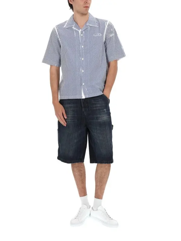 DIESEL® D-delivery-w-short Cotton Denim Shorts