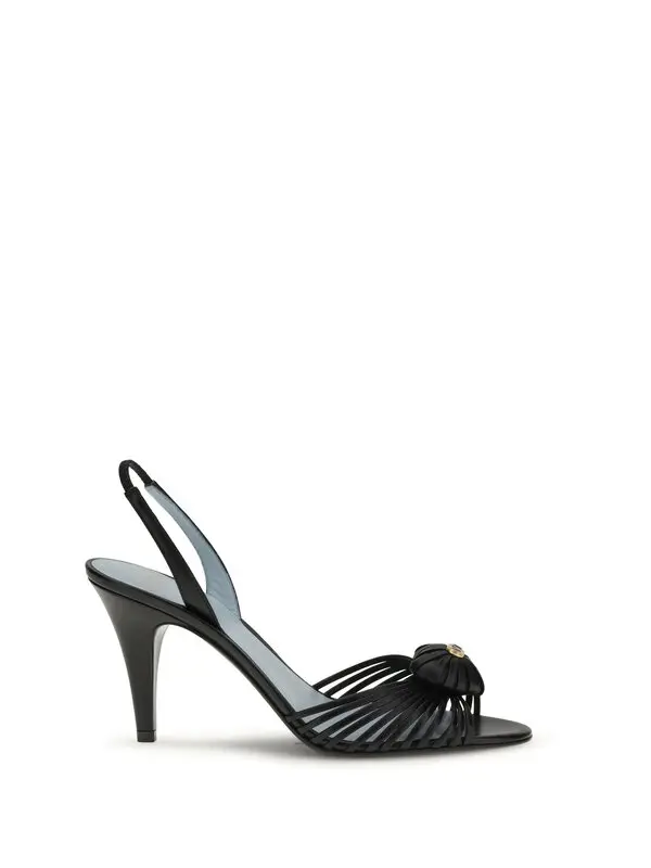 Valentino Garavani Royal Sandal Slingbacks - Black