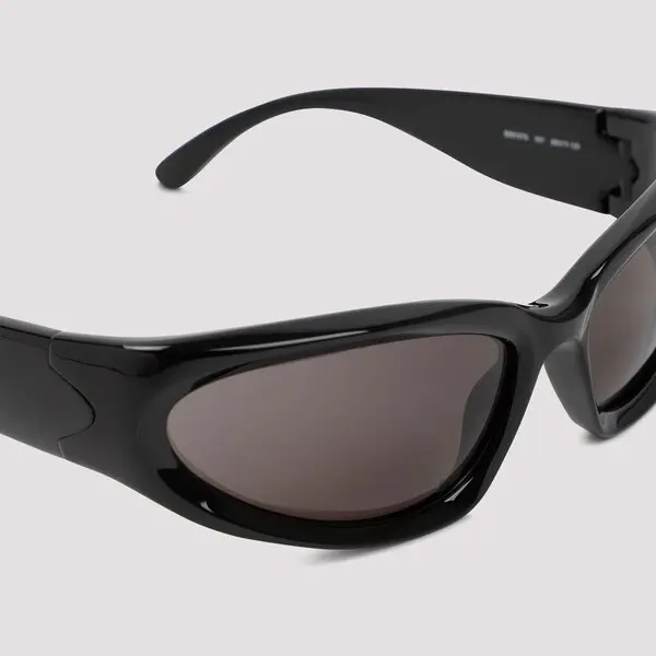 Balenciaga Swift Oval Sunglasses - Black