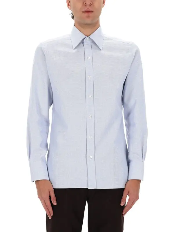 TOM FORD Shirt With Classic Collar - Multicolor
