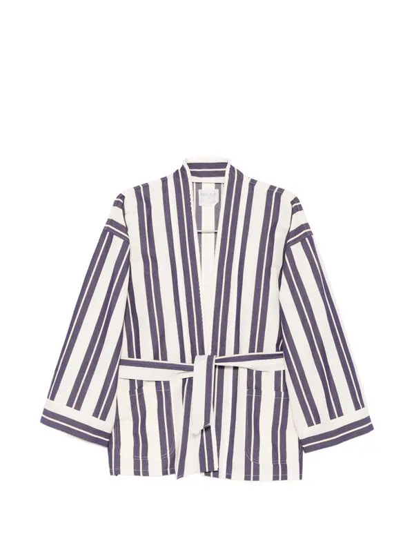 FORTE_FORTE Striped Kimono Jacket