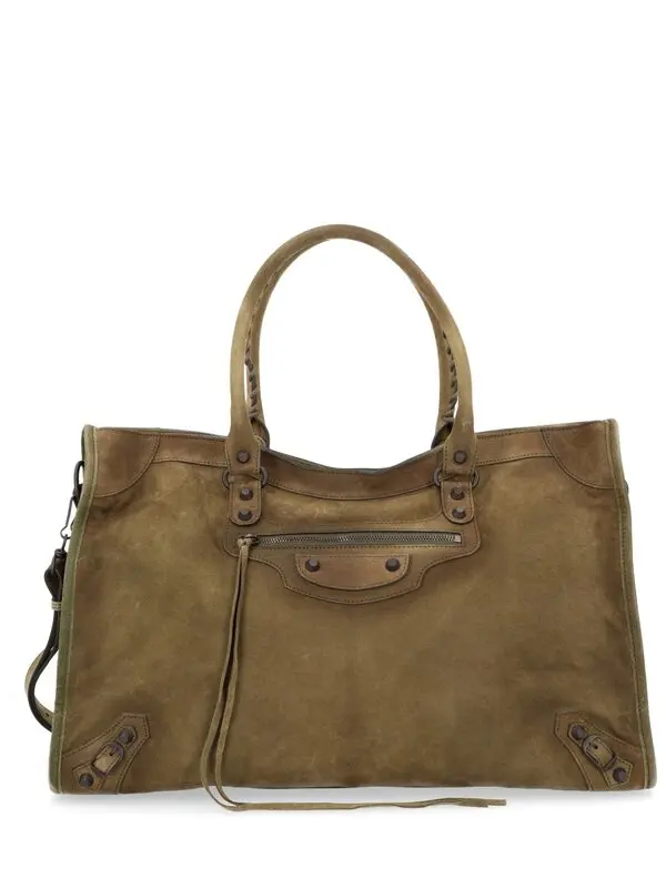 Balenciaga City Large Tote Bag - Green