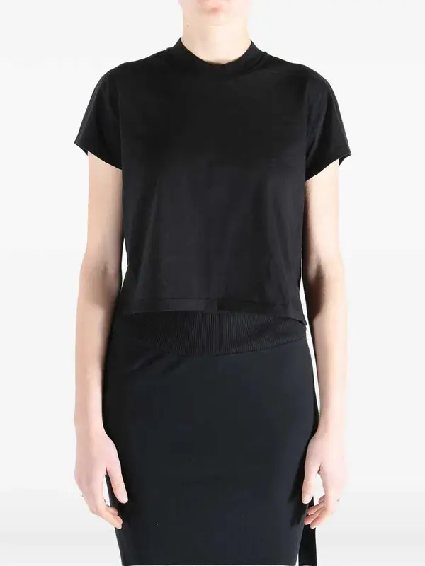 Rick Owens Ribbed Neckline T-shirt - Black