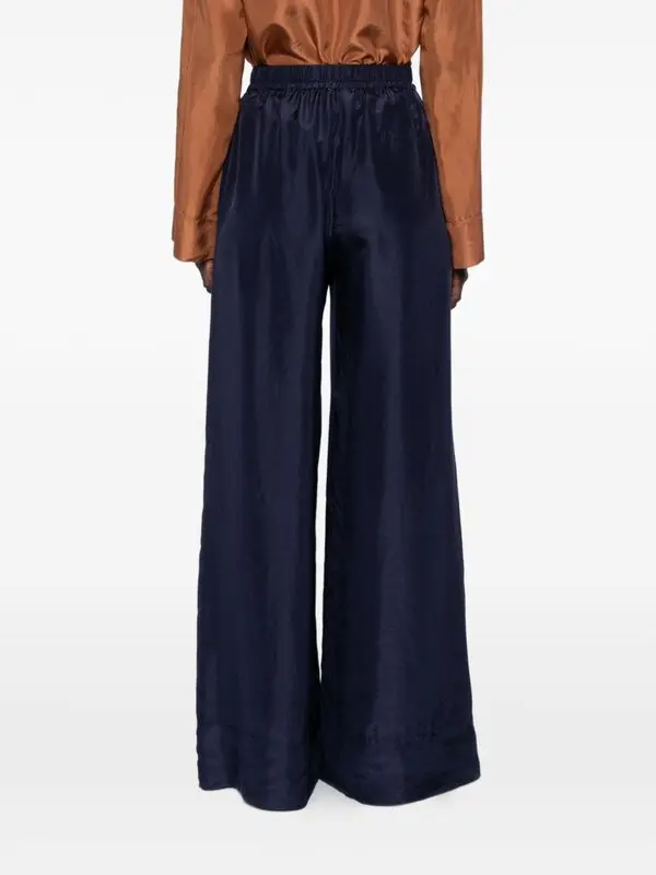 FORTE_FORTE Silk Drawstring Trousers - Multicolor