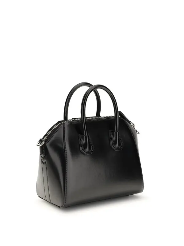 Givenchy Antigona Mini Box Leather Handbag - Black