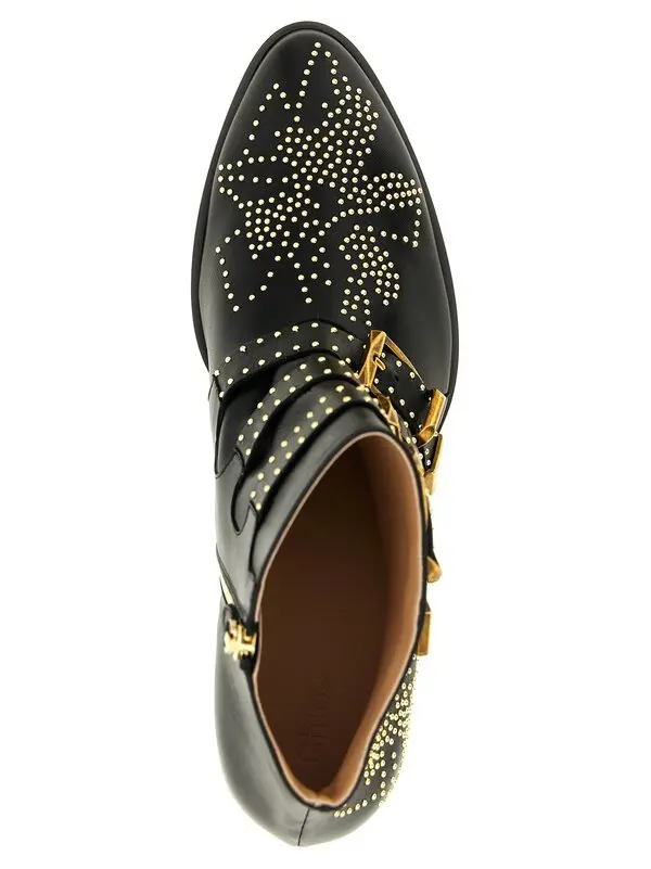 Chloé Susanna Buckled Ankle Boots - Black