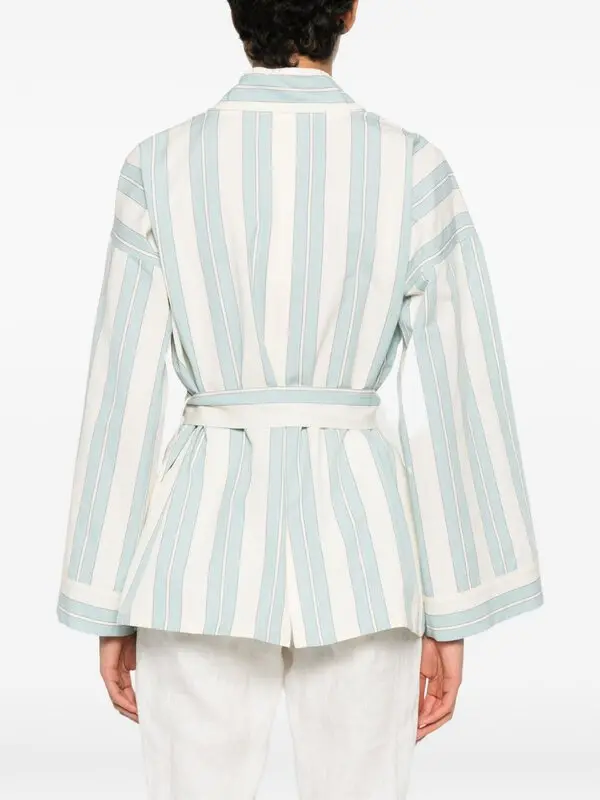 FORTE_FORTE Striped Kimono Jacket - Multicolor