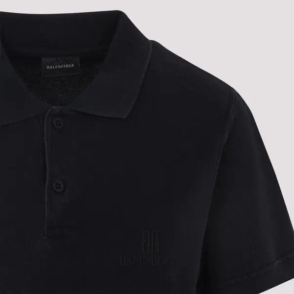 Balenciaga Layered Polo Mini Dress - Black