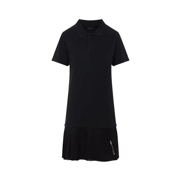 Balenciaga Layered Polo Mini Dress - Black