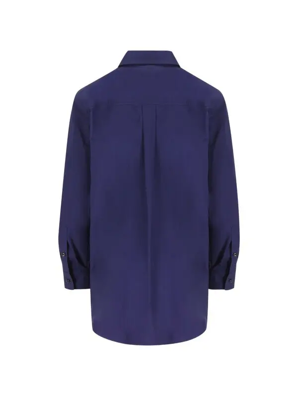 Fendi Embroidered Flower Cotton Shirt - Multicolor