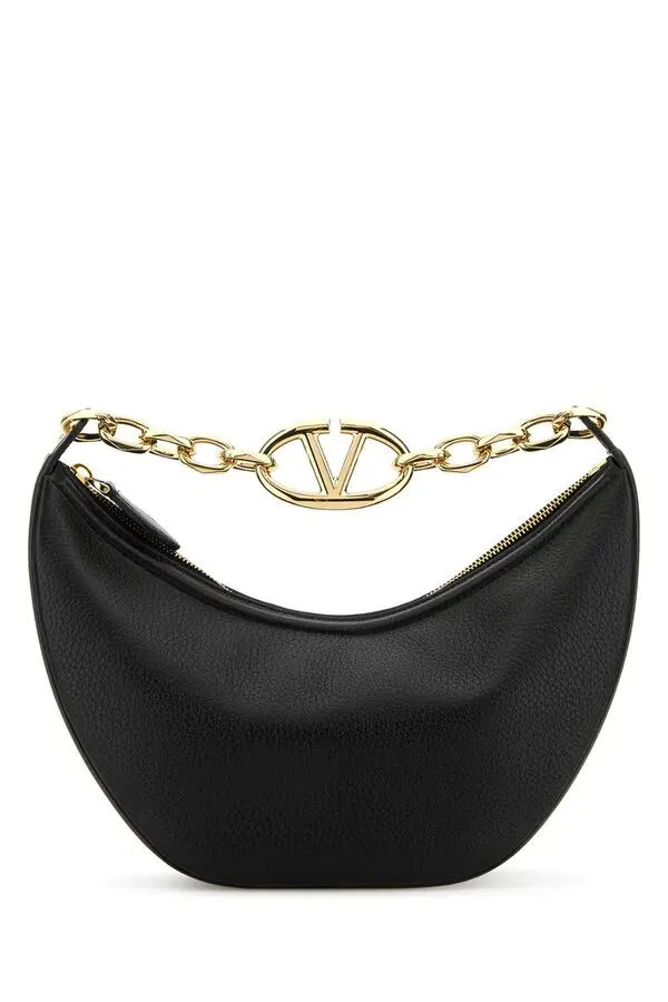 Valentino Garavani Vlogo Moon Hobo Handbag - Black