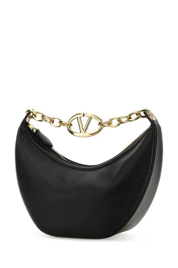 Valentino Garavani Vlogo Moon Hobo Handbag - Black