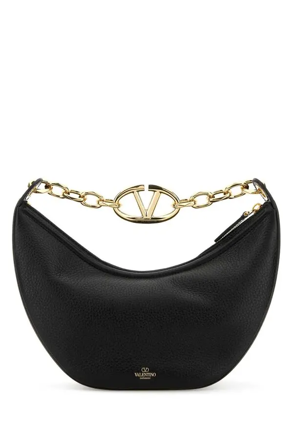 Valentino Garavani Vlogo Moon Hobo Handbag - Black