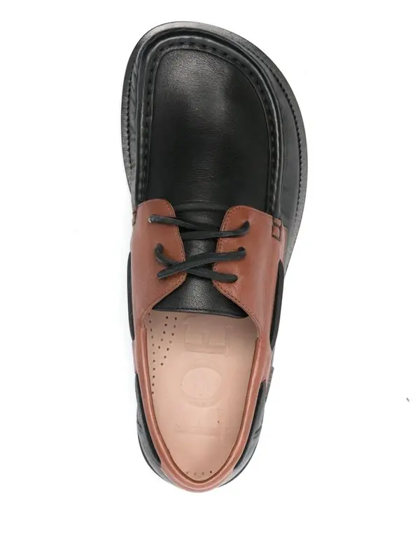Loewe Campo Leather Boat Shoes - Multicolor