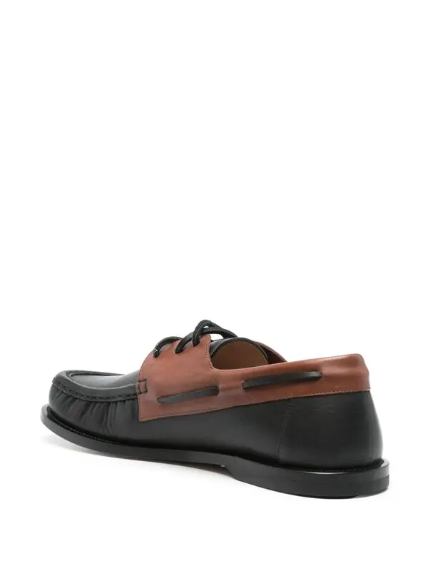 Loewe Campo Leather Boat Shoes - Multicolor