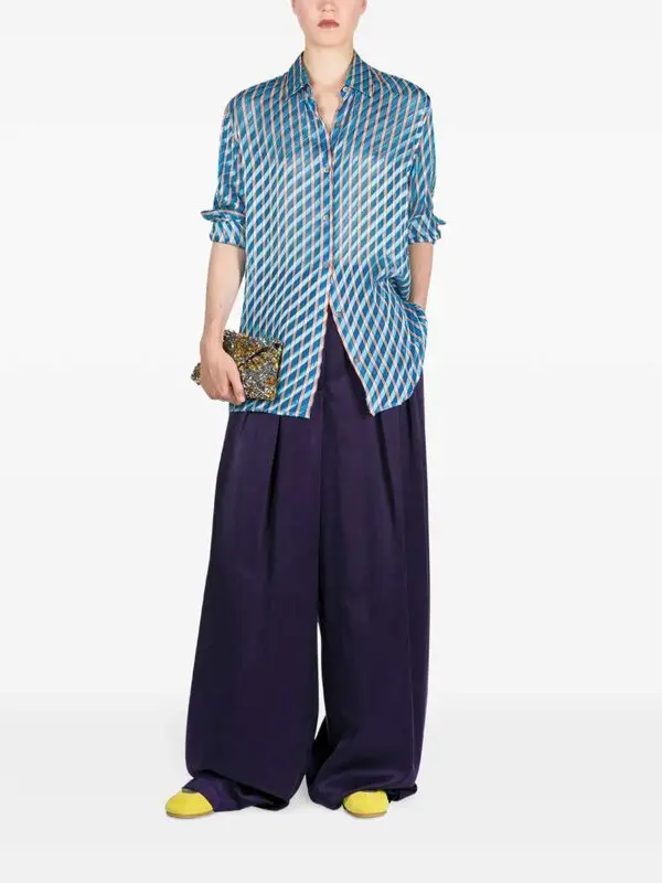 Dries Van Noten Striped Shirt - Blue