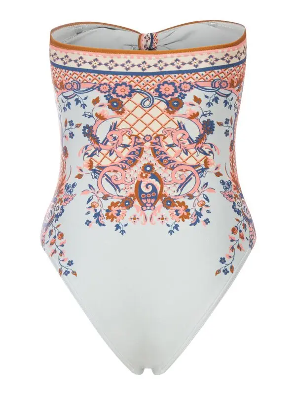 Zimmermann Aster Scarf Detail One Piece Swimsuit - Multicolor