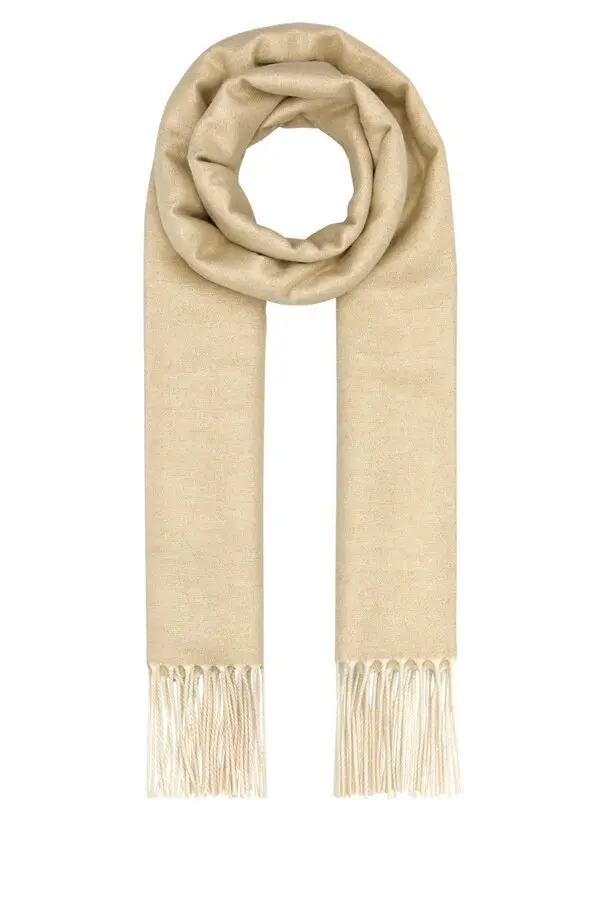 Prada Sand Silk Blend Scarf - Brown