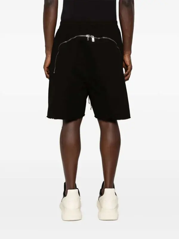 Rick Owens Cotton Drawstring Shorts - Black