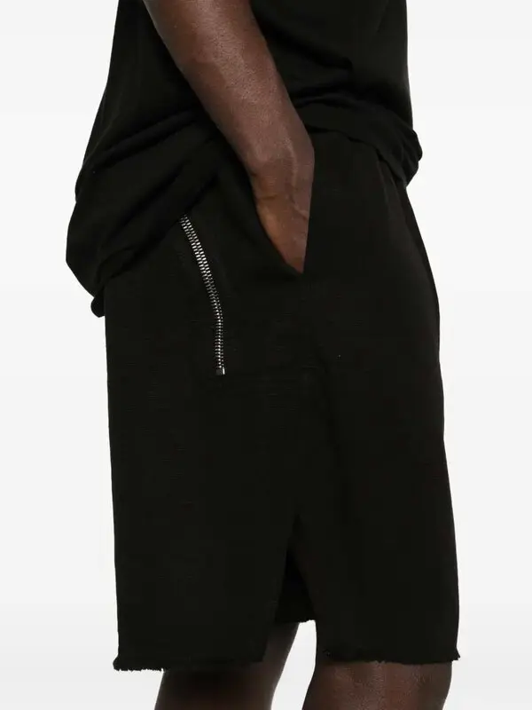 Rick Owens Cotton Drawstring Shorts - Black