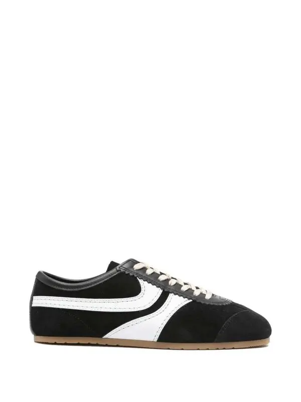 Dries Van Noten Suede Lace-up Sneakers - Black
