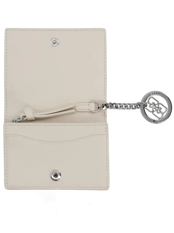 GANNI Card Holder With Raspberry Print