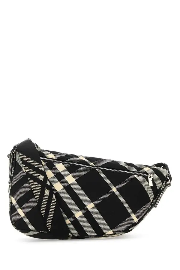 Burberry Embroidered Fabric Shield Crossbody Bag - Multicolor