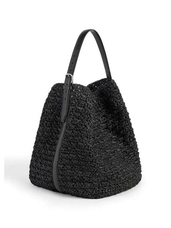 TOTEME Raffia Belted Tote Bag - Multicolor