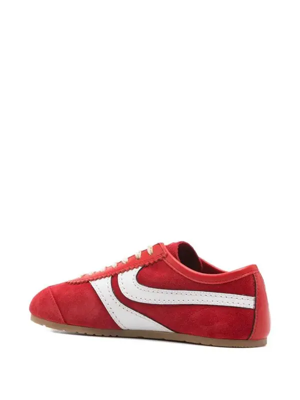 Dries Van Noten Suede Lace-up Sneakers - Red