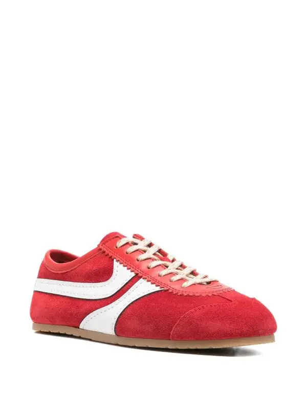 Dries Van Noten Suede Lace-up Sneakers - Red