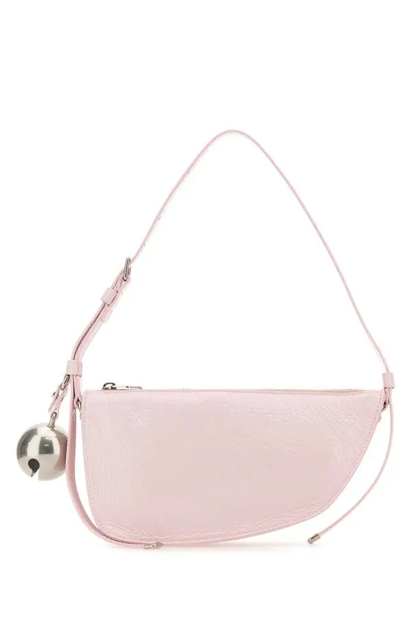 Burberry Leather Knight Small Shoulder Bag - Pink