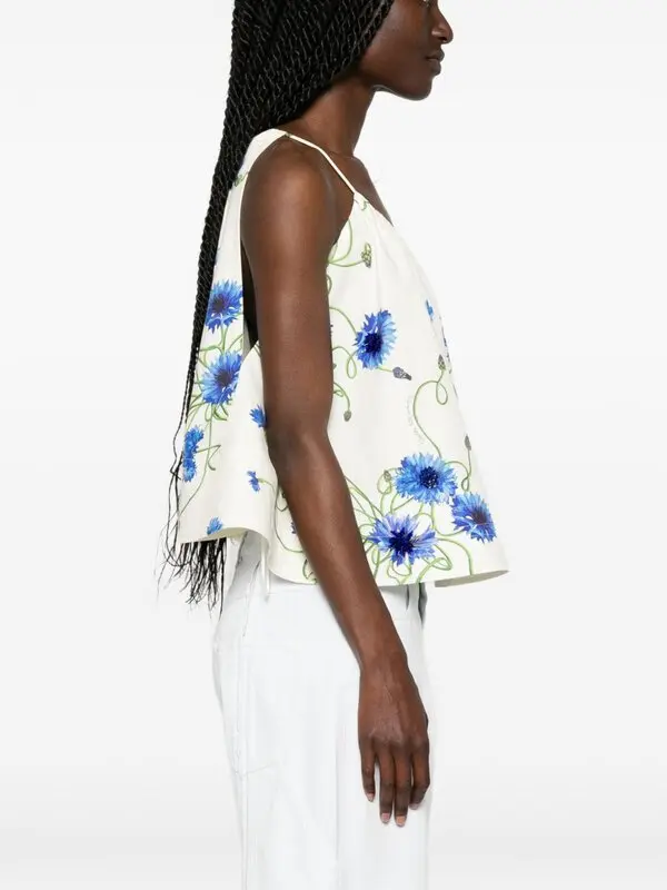 Stella McCartney Embroidered Cotton Top - Multicolor