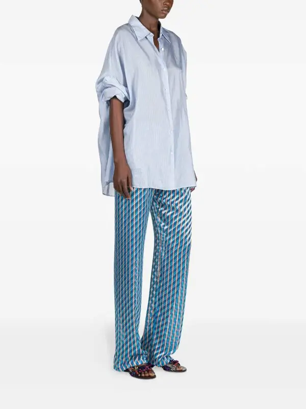 Dries Van Noten Striped Shirt - Blue