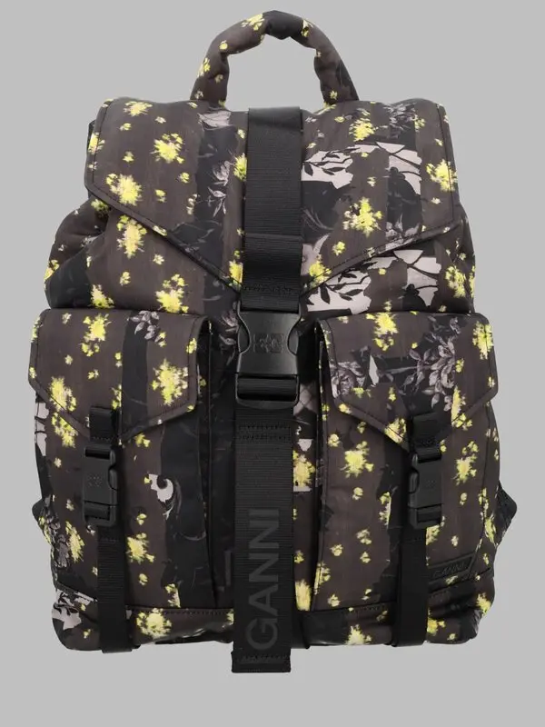 GANNI Re-tech Logo Backpack - Multicolor