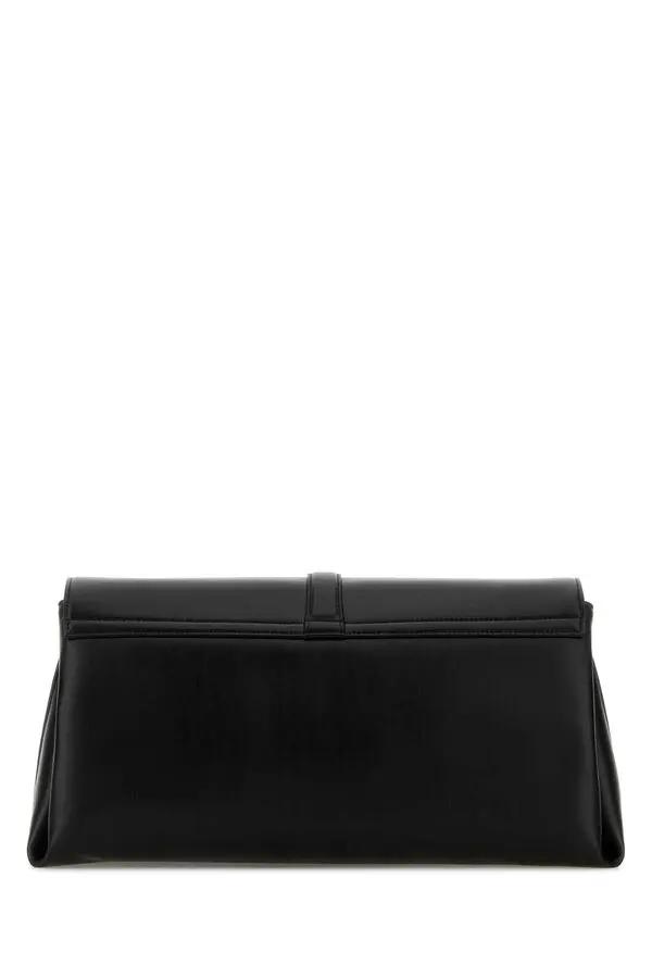 FERRAGAMO Salvatore Leather Large Crossbody Bag - Black