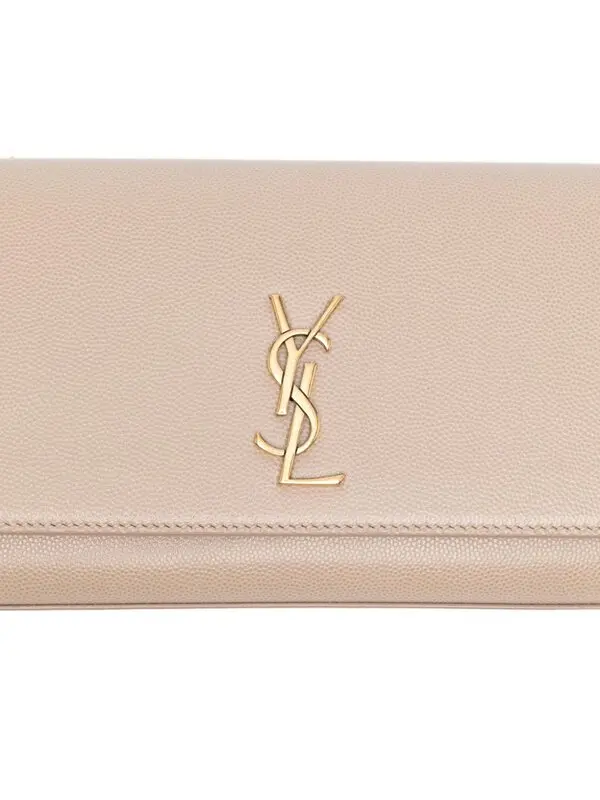 Saint Laurent Kate Leather Clutch With Chain Strap - Multicolor