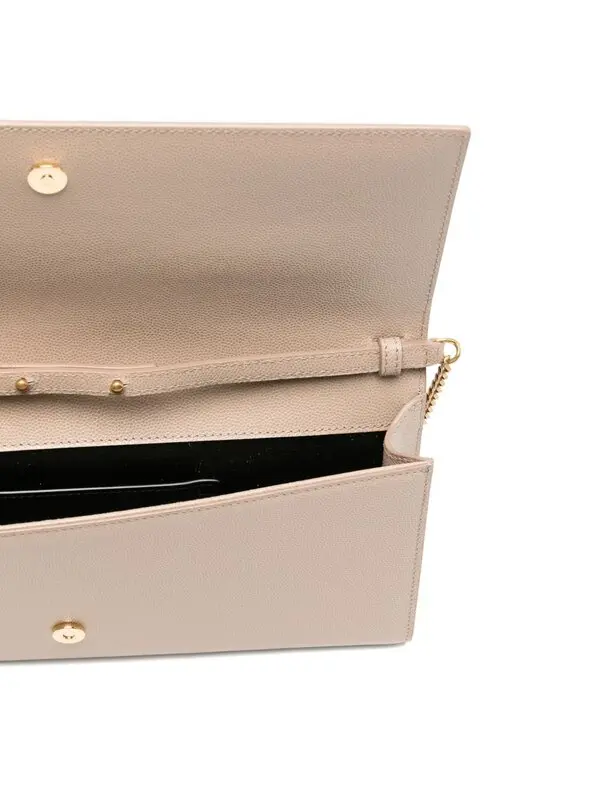 Saint Laurent Kate Leather Clutch With Chain Strap - Multicolor