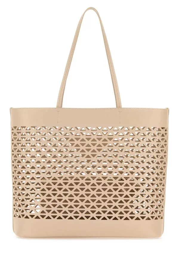 Prada Leather Shopping Bag - Brown