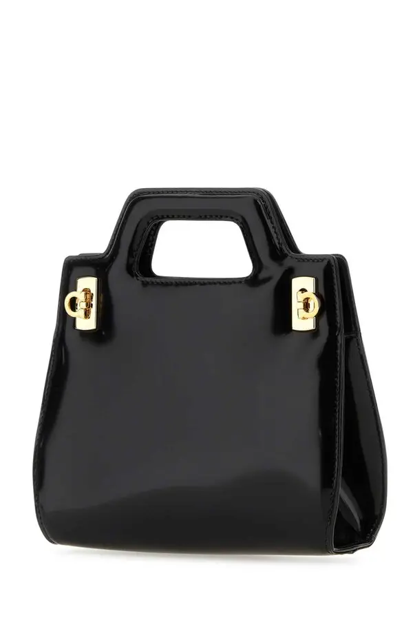 FERRAGAMO Mini Wanda Handbag - Black