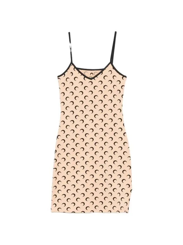 MARINE SERRE Moon Print Mini Dress