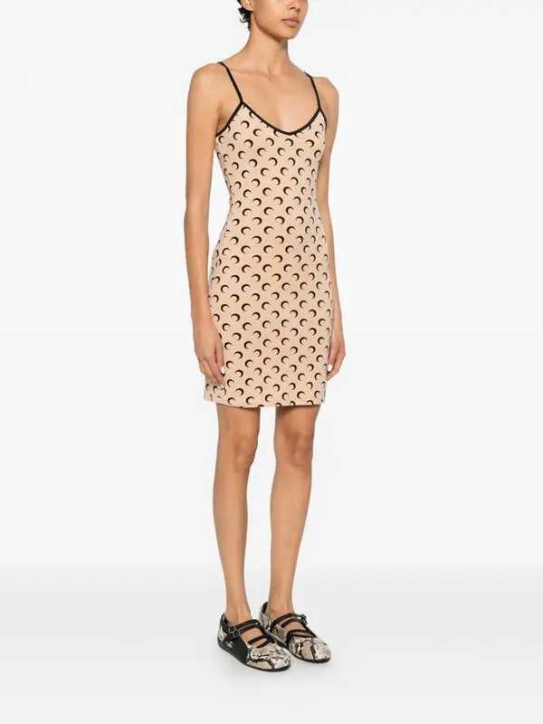 MARINE SERRE Moon Print Mini Dress