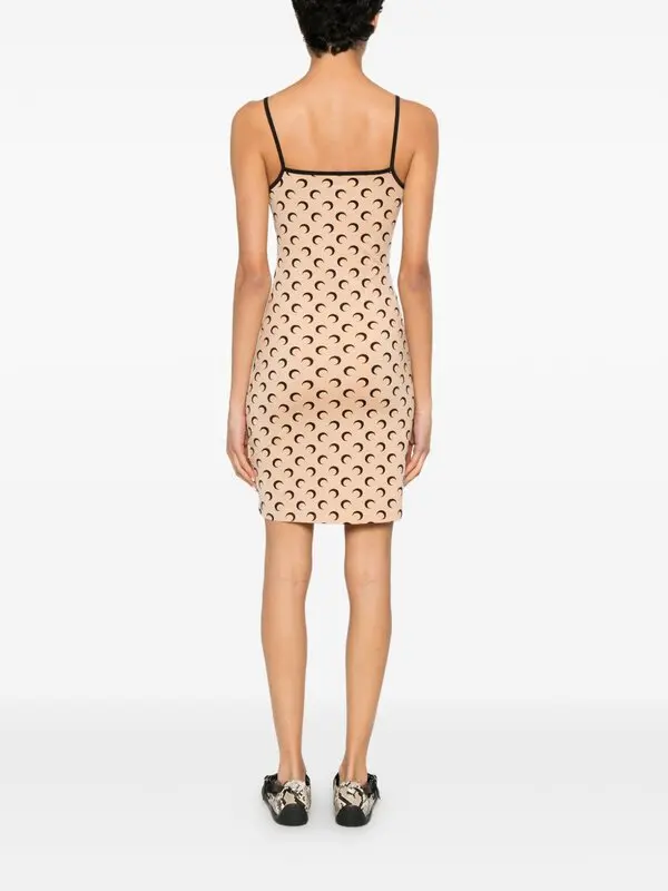 MARINE SERRE Moon Print Mini Dress