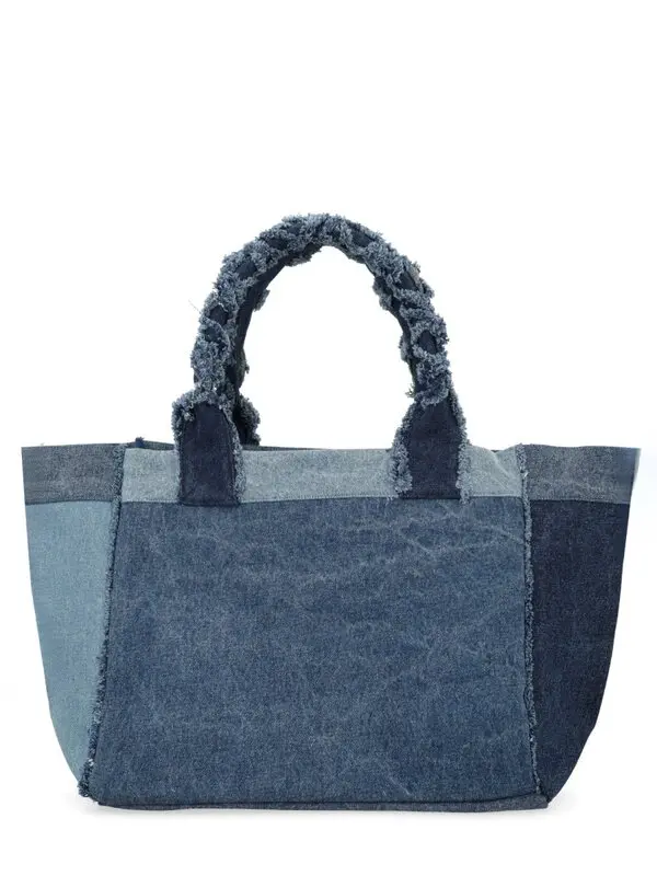 GANNI Medium Tote Bag In Denim - Blue