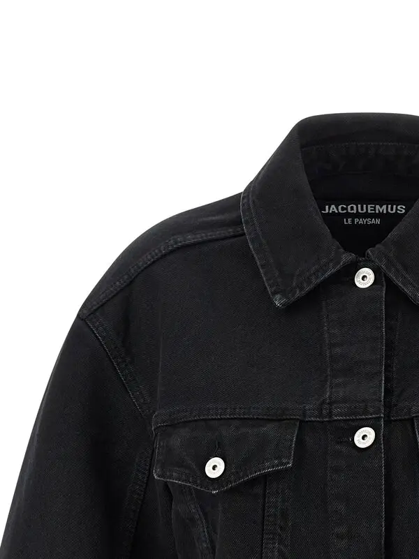 Jacquemus La Veste De-nimes Embroidered Denim Jacket