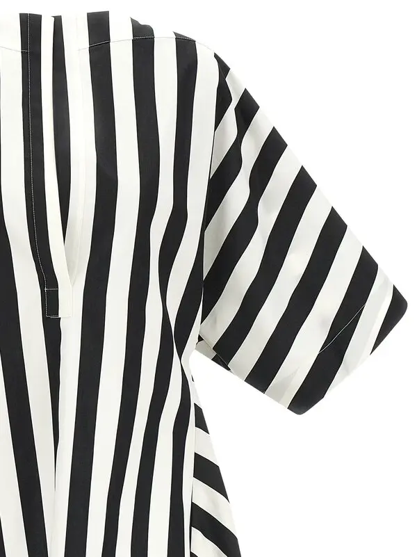 Jacquemus La Tunique Moisson Striped Cotton And Silk Blend Shirt - Multicolor