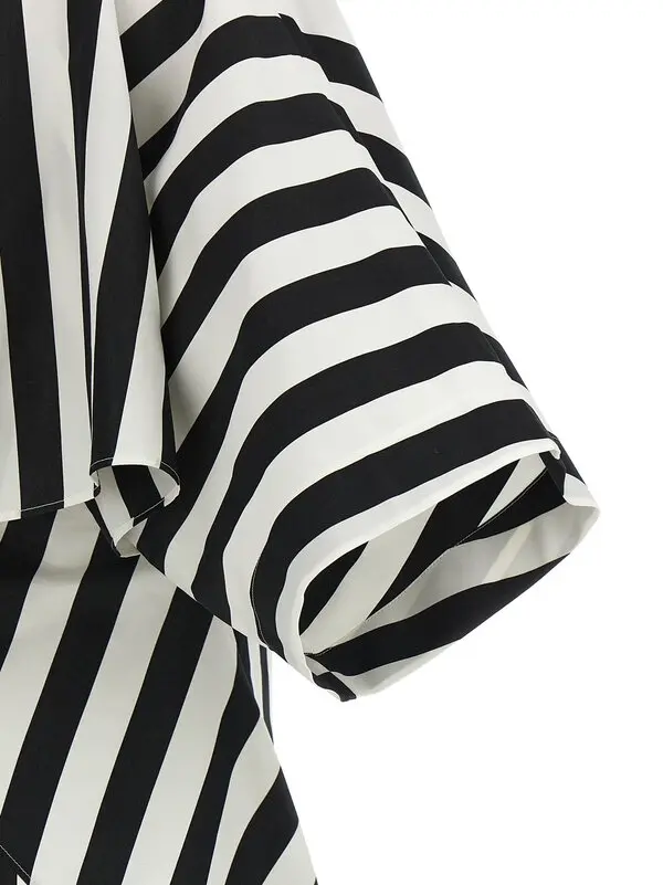 Jacquemus La Tunique Moisson Striped Cotton And Silk Blend Shirt - Multicolor