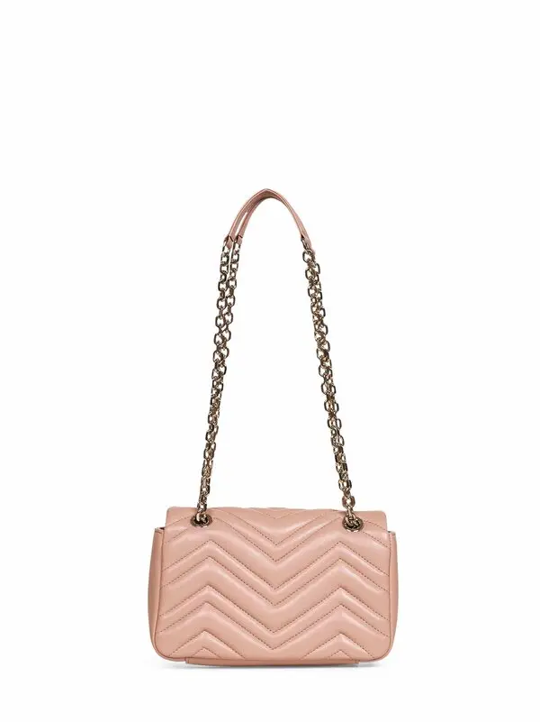 Gucci Pinky Beige Gg Marmont Small Shoulder Bag